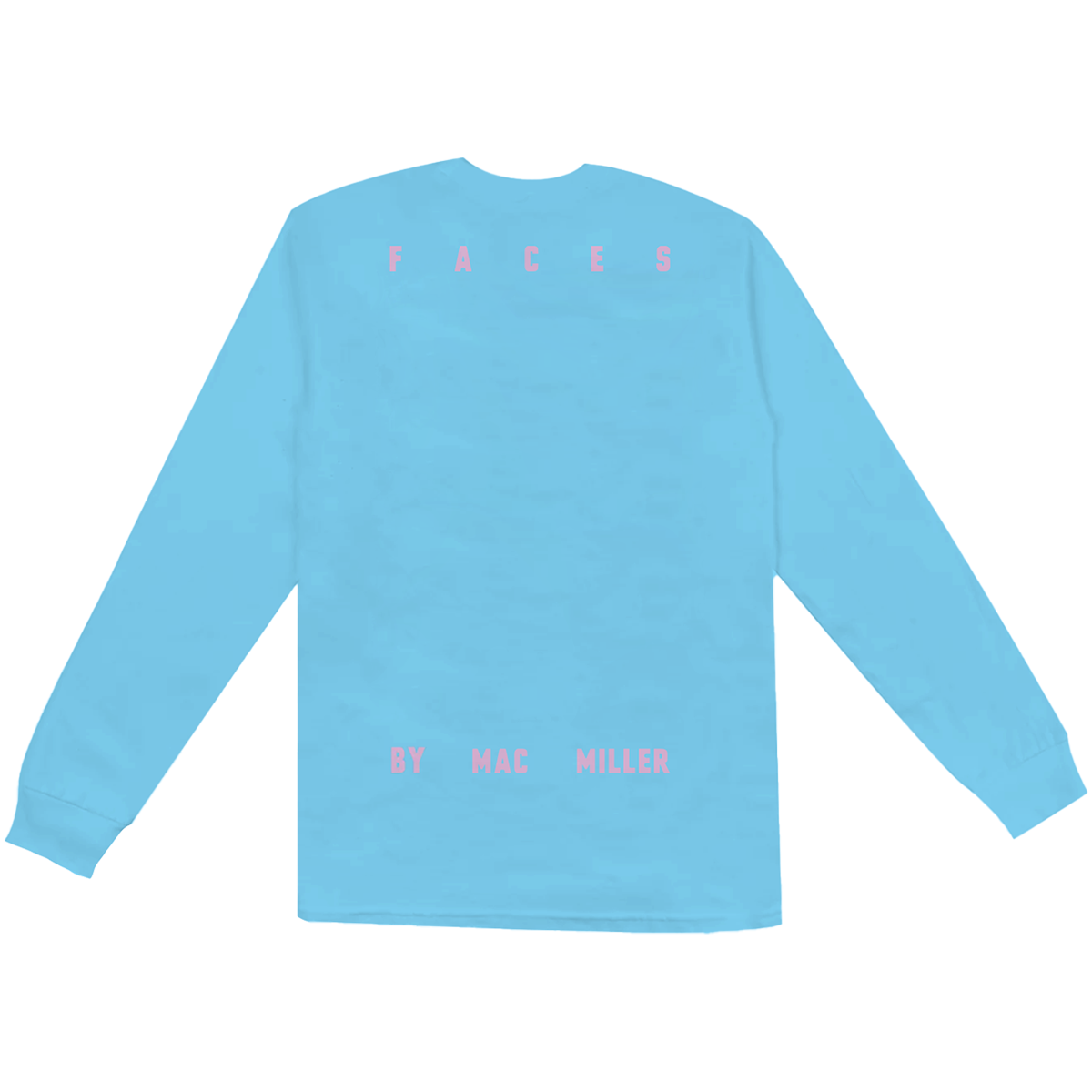 FACES BLUE LONG SLEEVE – Mac Miller Store