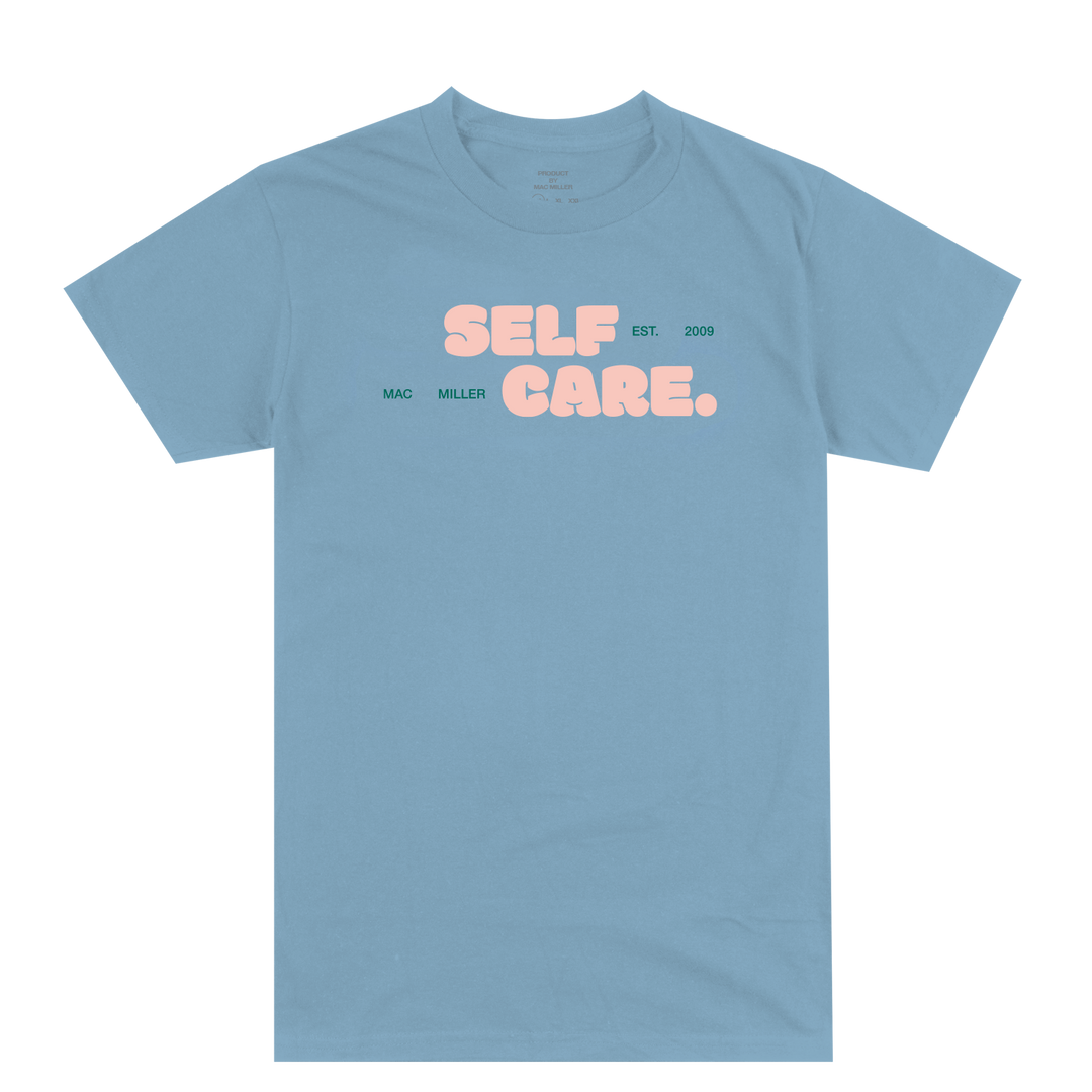 SELF CARE BUBBLE BLUE TEE – Mac Miller Store