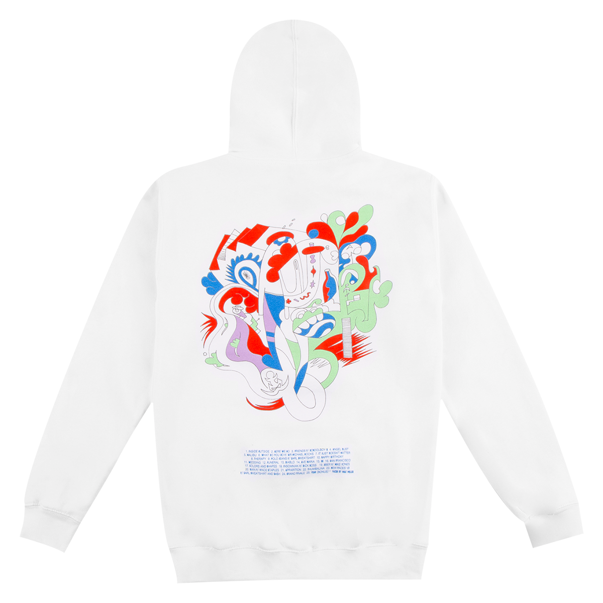FACES LETTERS HOODIE – Mac Miller Store